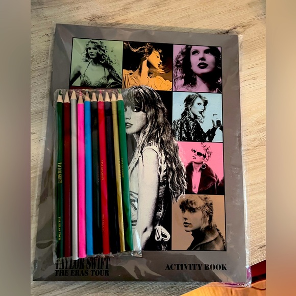 Taylor Swift | Other | New Taylor Swift Activity Book W Colored Pencils ...